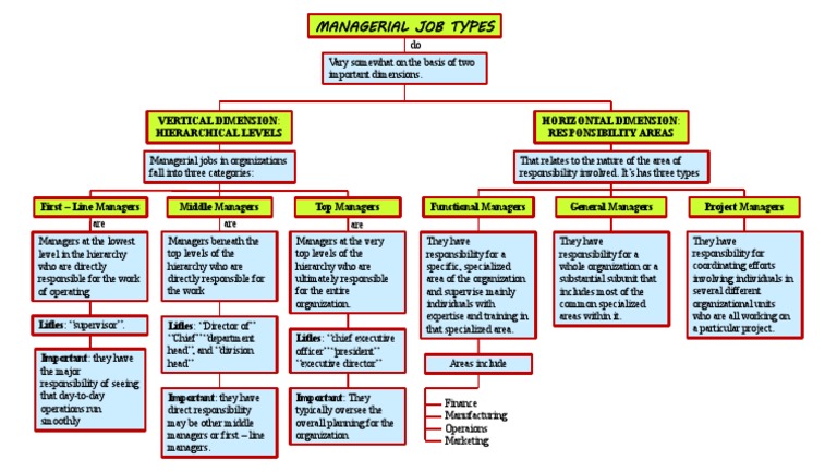 Types of Managerial Positions Explained | PDF | Hierarchy | Business