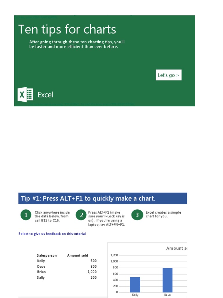 Tips For Charts | PDF | Chart | Computing And Information Technology