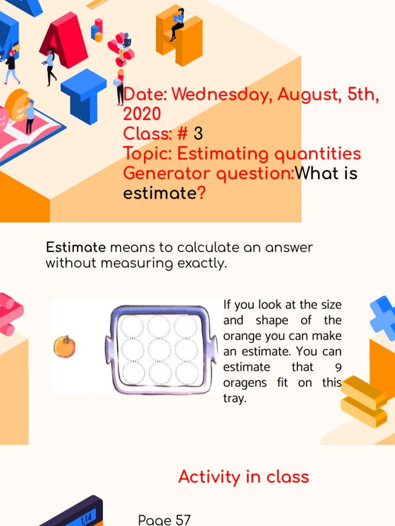 Estimating Quantities 2nd | PDF