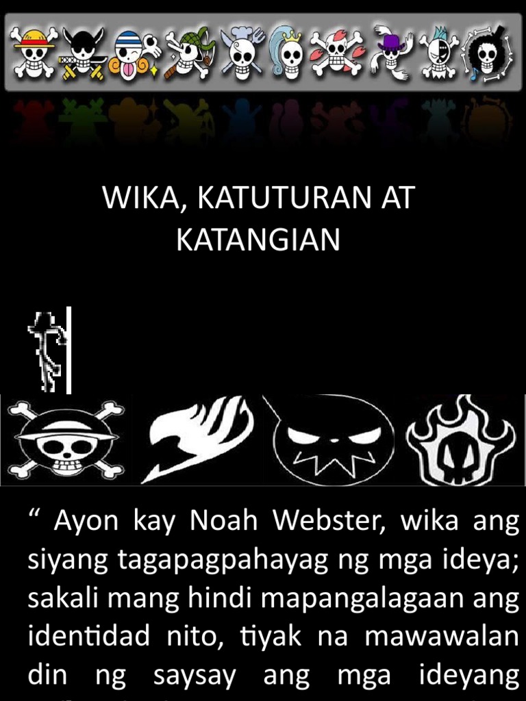 Wika Katuturan at Katangian | PDF