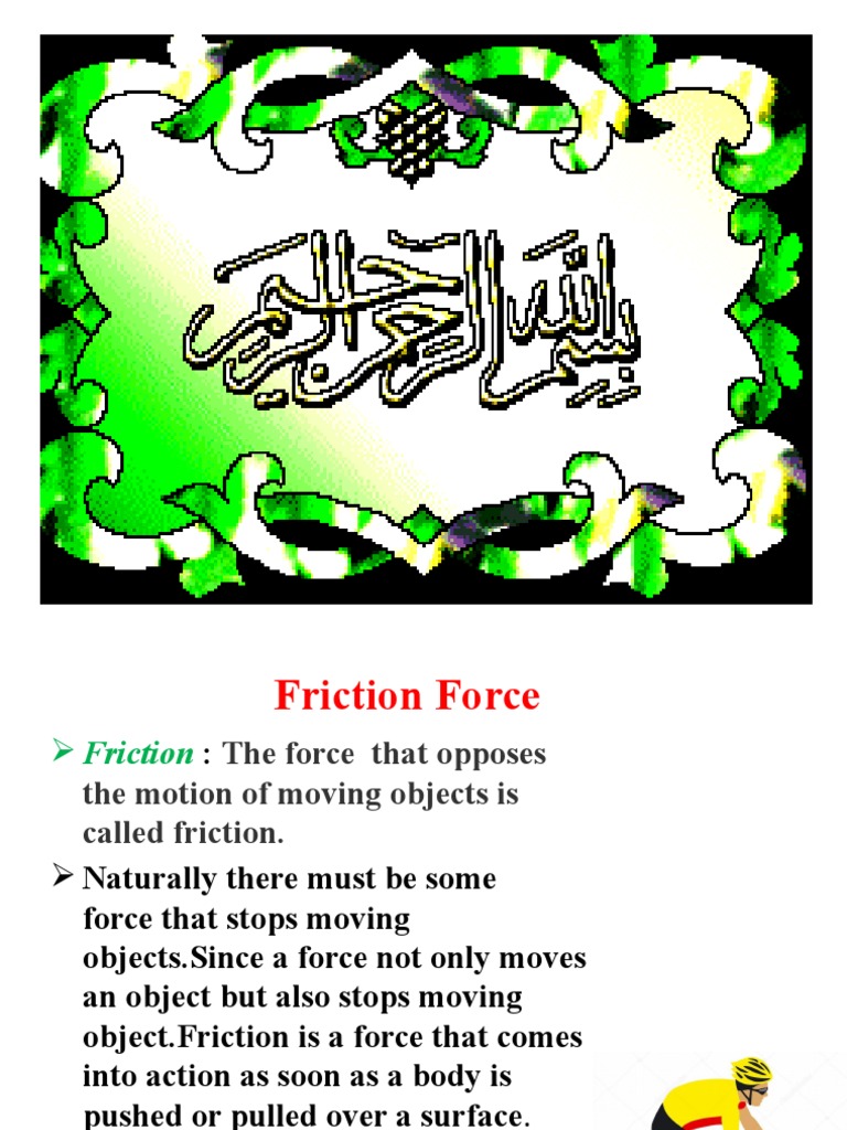 Friction and Work Explained | PDF | Friction | Force