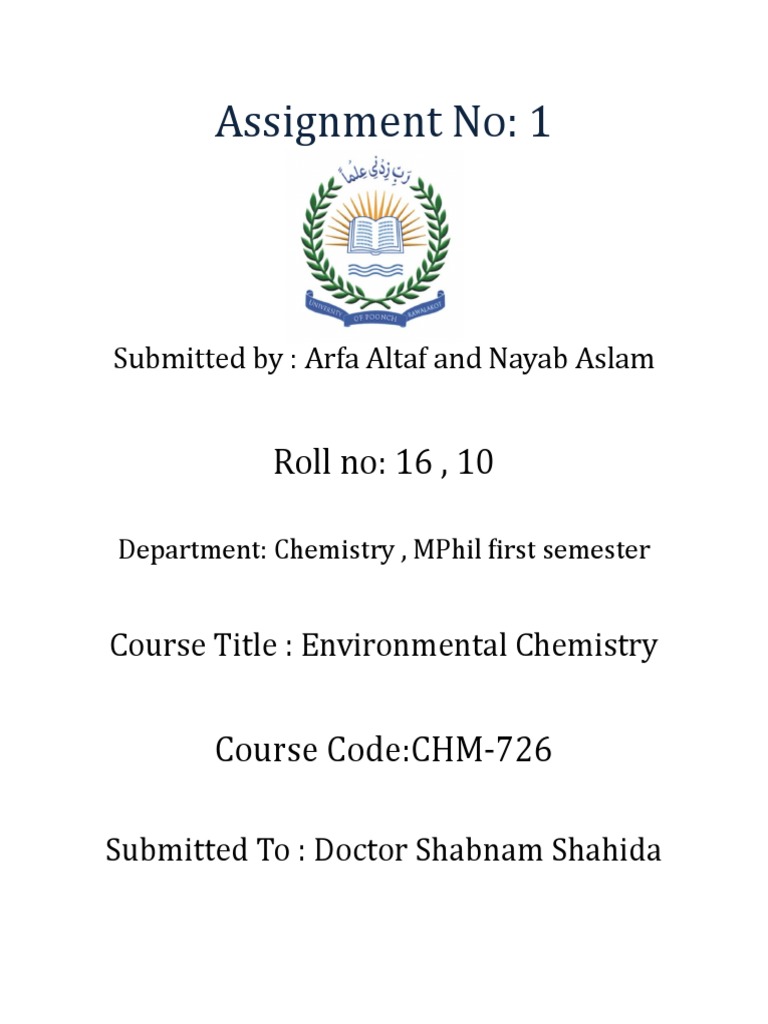 Assignment No | PDF