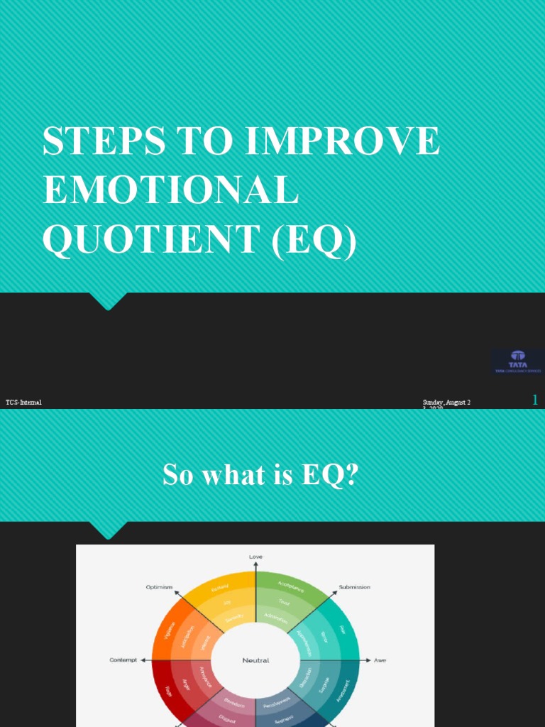 Steps To Improve Emotional Quotient-1 | PDF | Emotional Intelligence ...