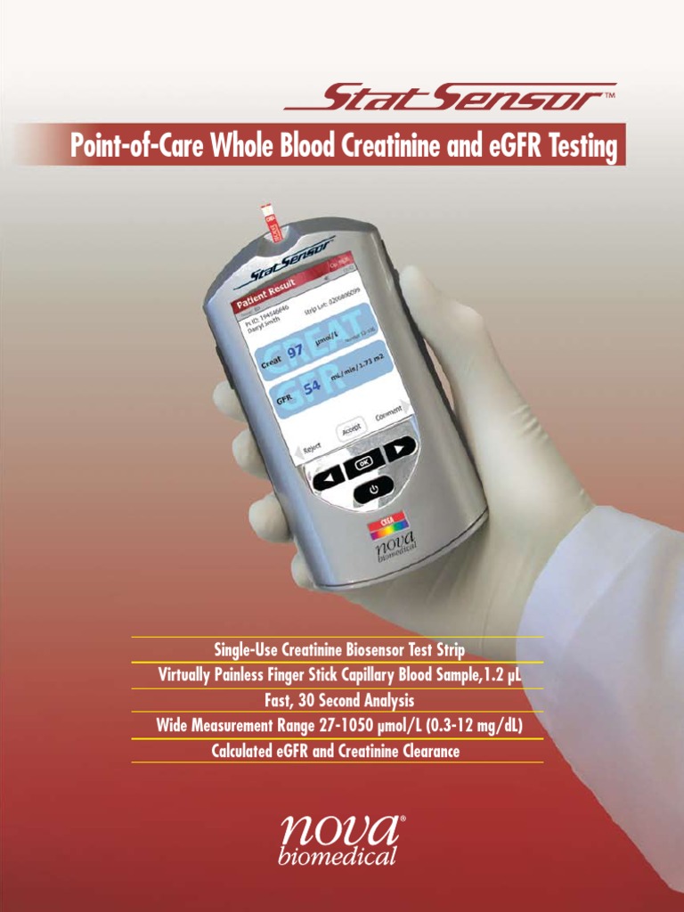 StatSensor Creatinine Brochure - CDN vs.177 | PDF | Renal Function ...