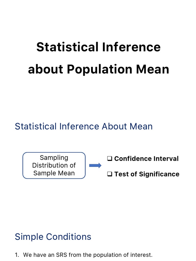 Module3 Part3 Inference About Population Mean | PDF | P Value ...