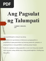 Mga Uri NG Talumpati Ayon Sa Nilalaman | PDF
