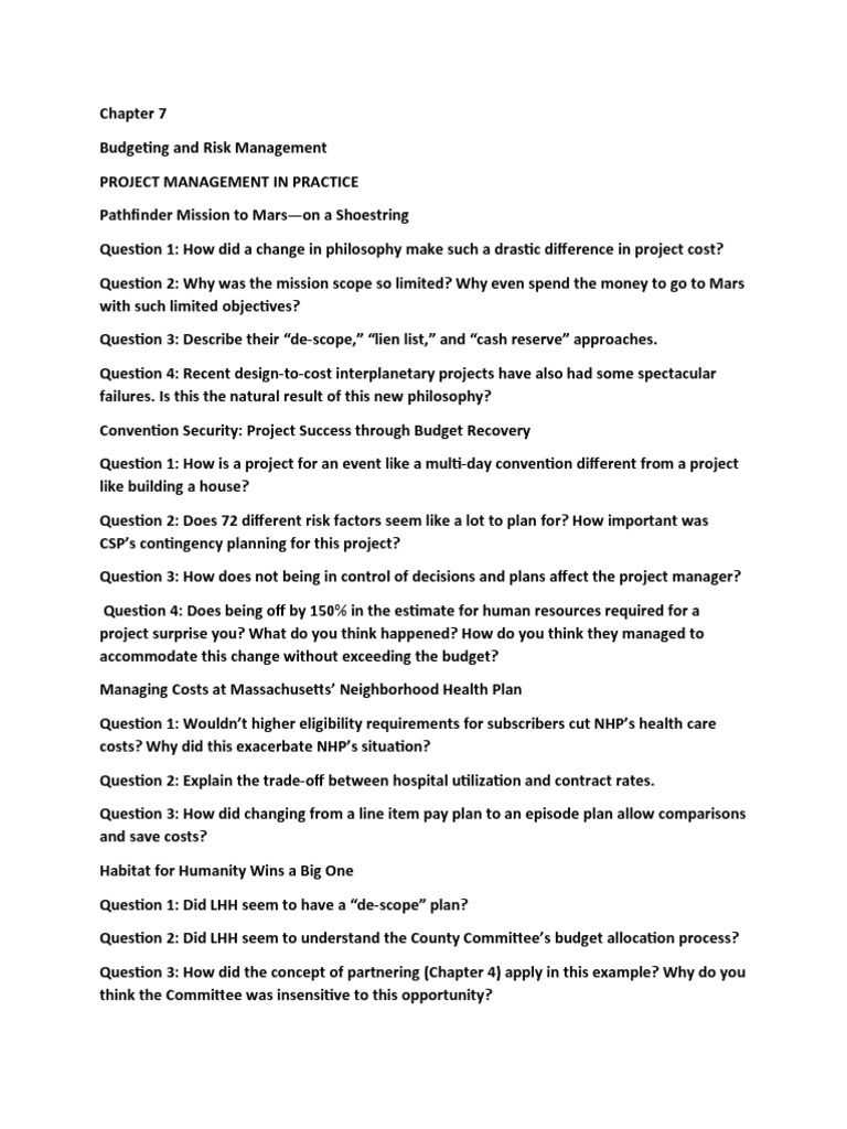 All Ques Outlines | PDF | Top Down And Bottom Up Design | Risk