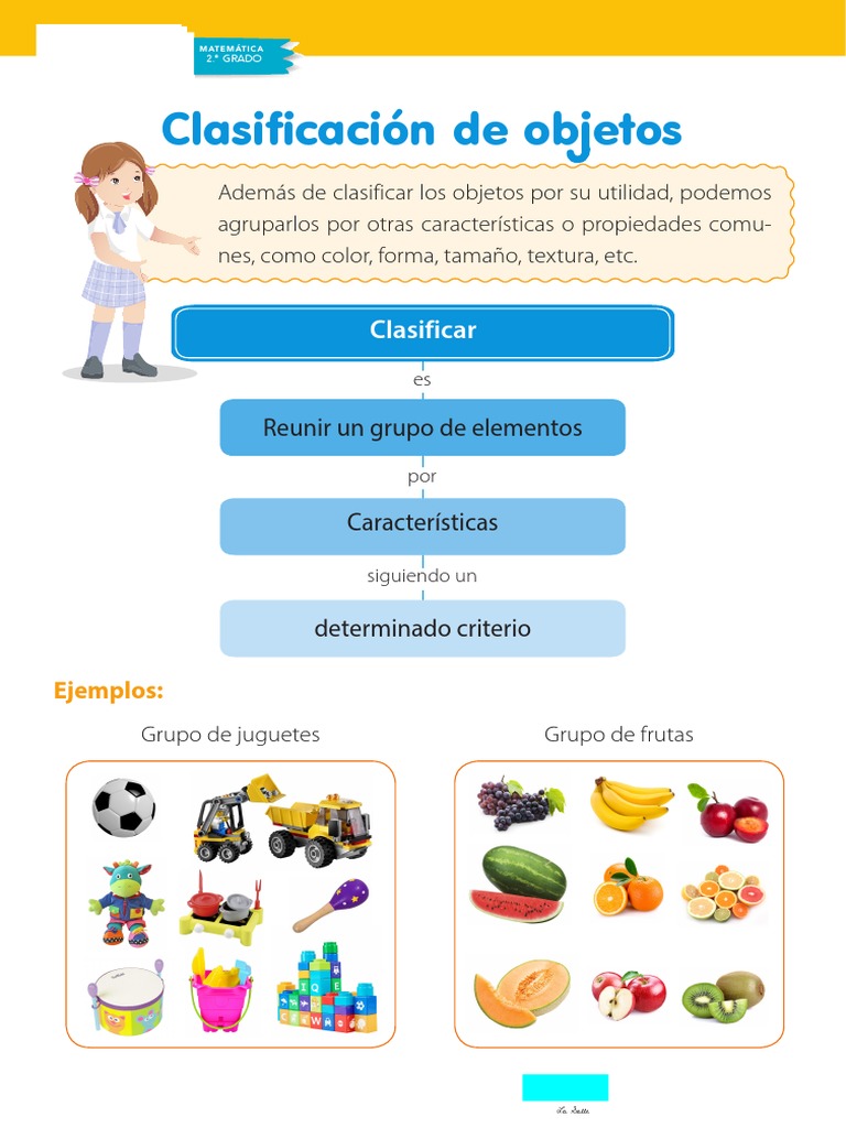 Clasificación de Objetos en 2.º Grado | PDF