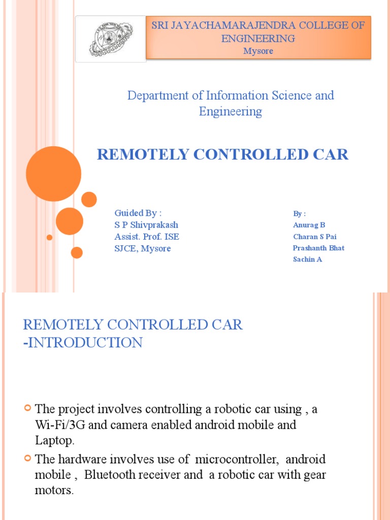 Remotely Controlled Car - 123seminarsonly | PDF | Android (Operating ...