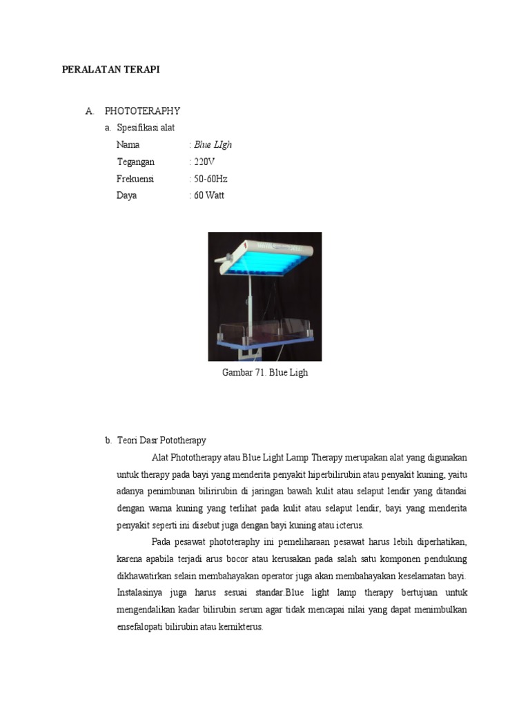 Peralatan Terapi | PDF