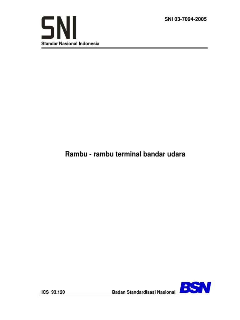 Standar Nasional Indonesia Rambu Rambu T PDF | PDF | Teknologi & Rekayasa
