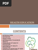 Health Education - Lecture Notes PDF | PDF | Behavior | Behavioural ...