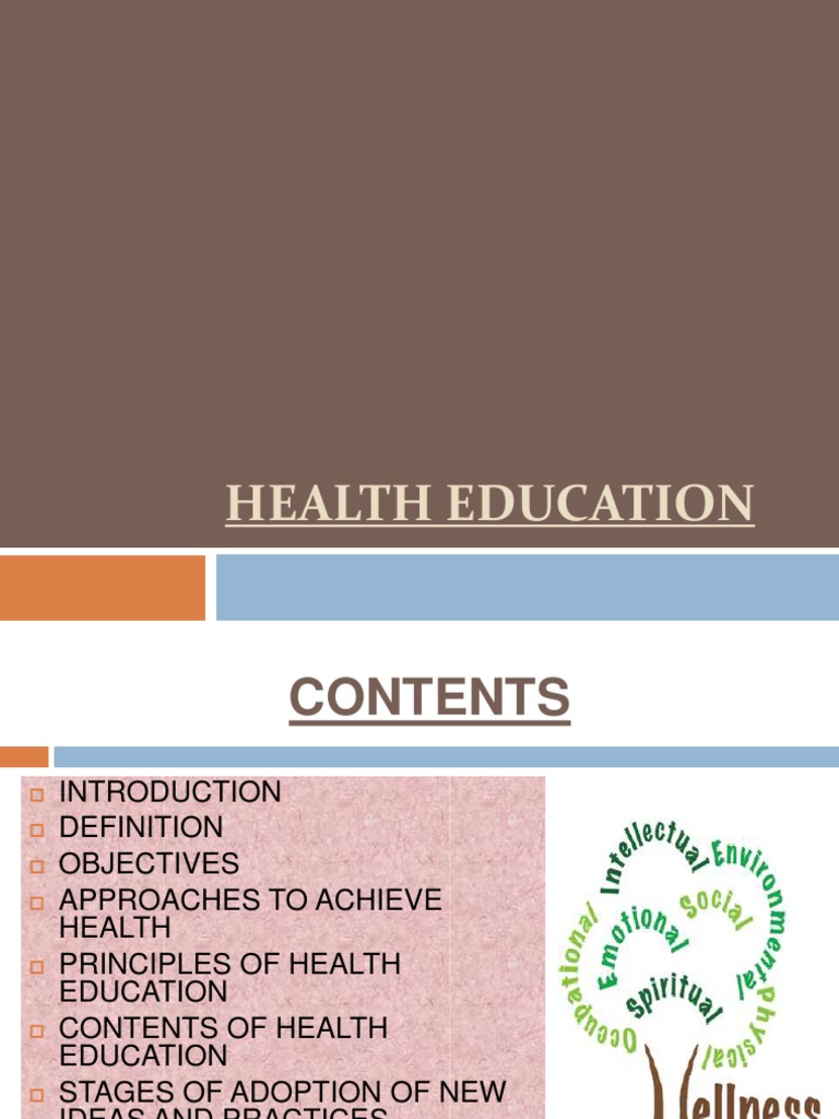 Health Education | PDF | Health Promotion | Health Education
