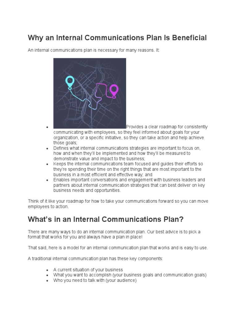 Why An Internal Communications Plan Is Beneficial | PDF | Goal | Action ...