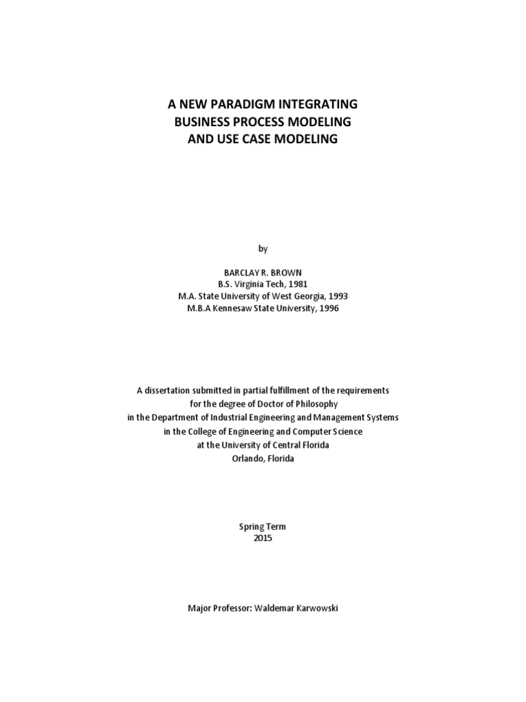 Barclay Brown - A NEW PARADIGM INTEGRATING BUSINESS MODELING AND USE CASE MODELING 4-18-2015 PDF ...