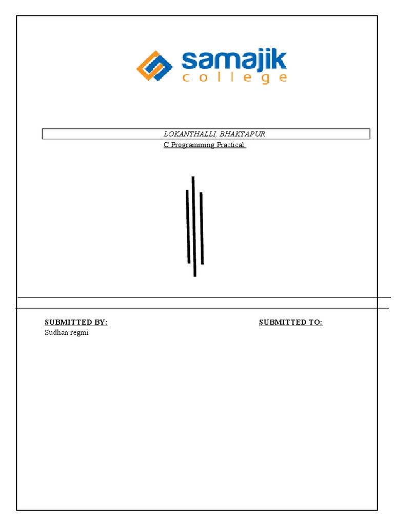 C Programming Practical: Lokanthalli, Bhaktapur | PDF | Integer (Computer Science) | Theoretical ...