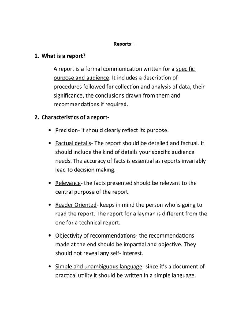 What Is A Report?: Reports | PDF | Writers | Accuracy And Precision
