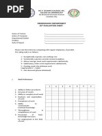 OJT Evaluation Form | PDF | Employment | Behavioural Sciences