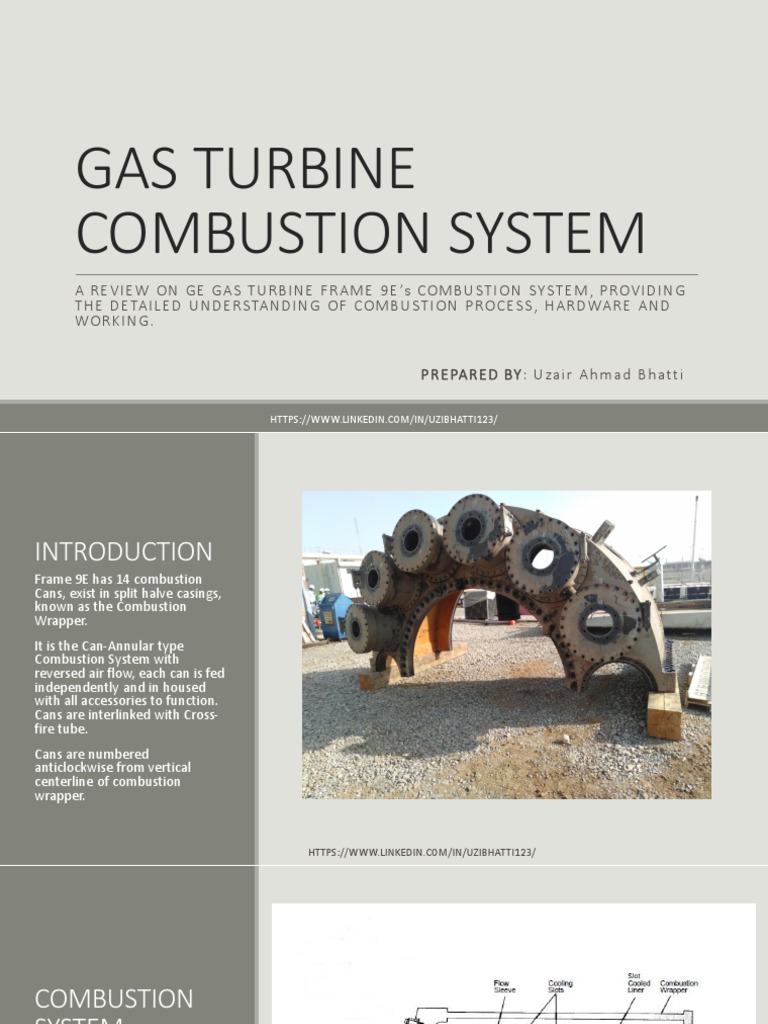 GE Frame 9E Gas Turbine Combustion System | PDF | Liquid Propellant ...