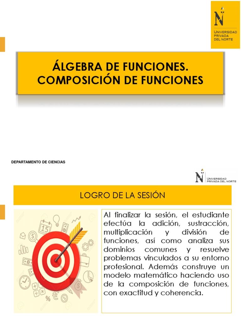 07 Algebra y Composicion de Funciones | PDF | Función (Matemáticas) | División (Matemáticas)