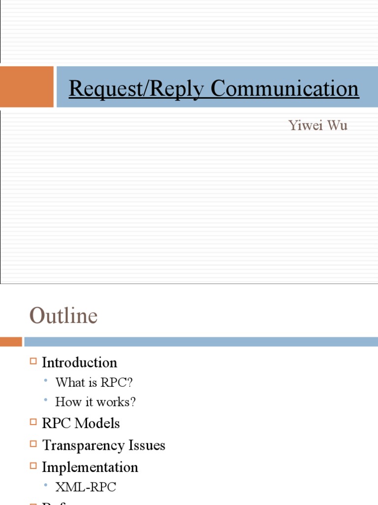 Understanding Remote Procedure Calls and Their Implementation in XML-RPC | PDF | Parameter ...