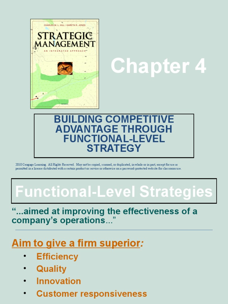 Building Competitive Advantage Through Functional-Level Strategy | PDF ...