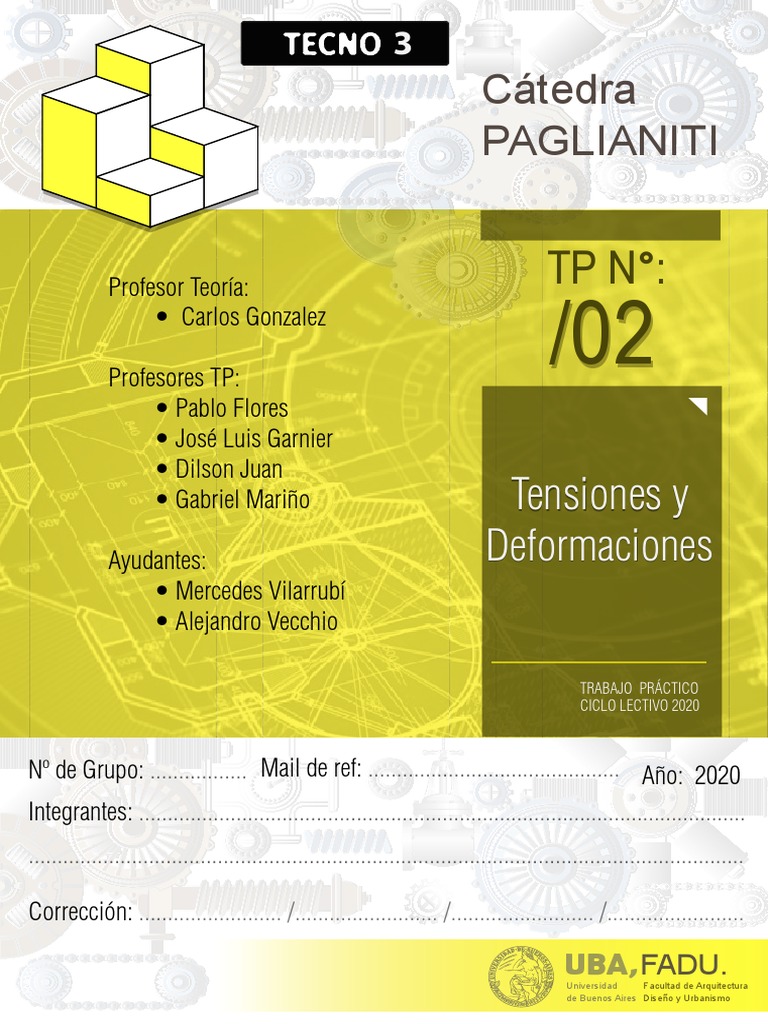 TP 2 Tensiones y Deformaciones 2020 | PDF | Estrés (Mecánica ...