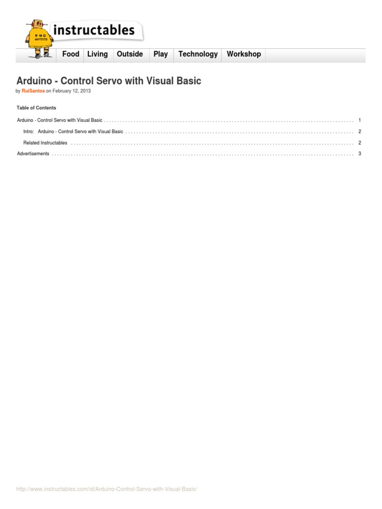 Arduino Control Servo With Visual Basic PDF | PDF | Visual Basic .Net ...