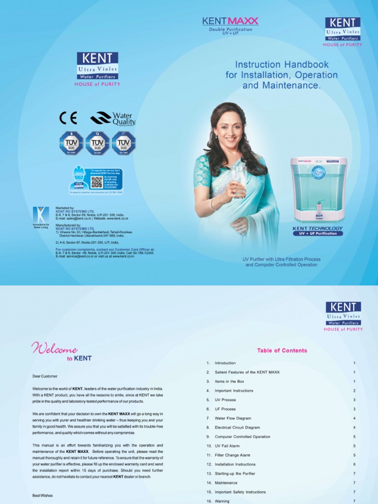 Kent Maxx User Manual | PDF