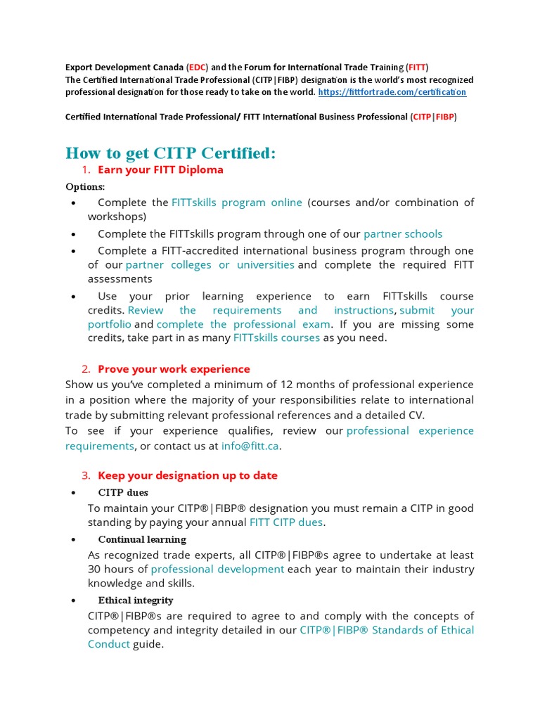 Export Development Canada (EDC) and The Forum For International Trade ...