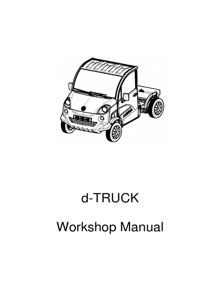 D-Truck Workshop Manual | PDF | Screw | Fuel Injection