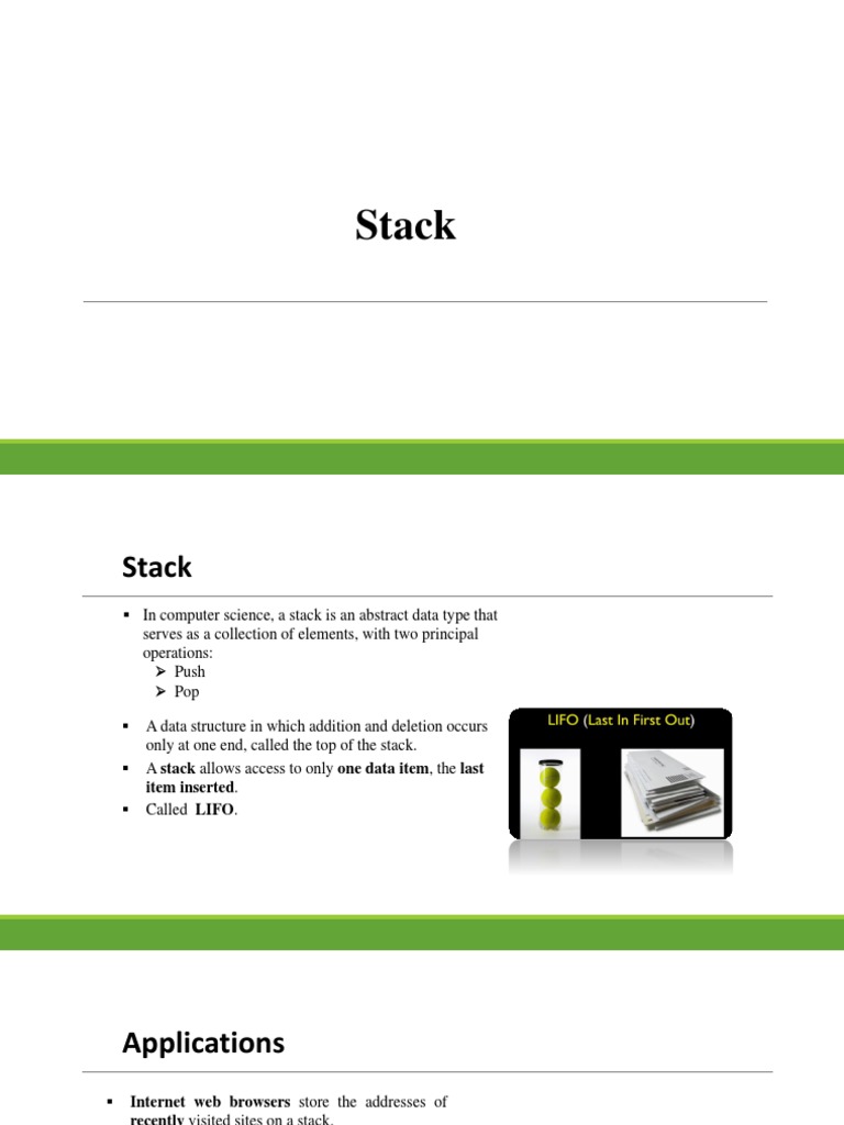 An In-Depth Explanation of Stacks - Their Definition, Operations, Implementations, Applications ...