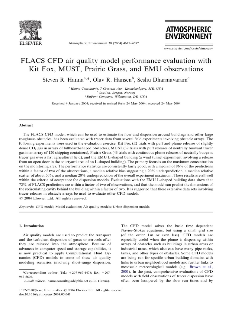 Atmospheric Environment Volume 38 Issue 28 2004 (Doi 10.1016 - J ...