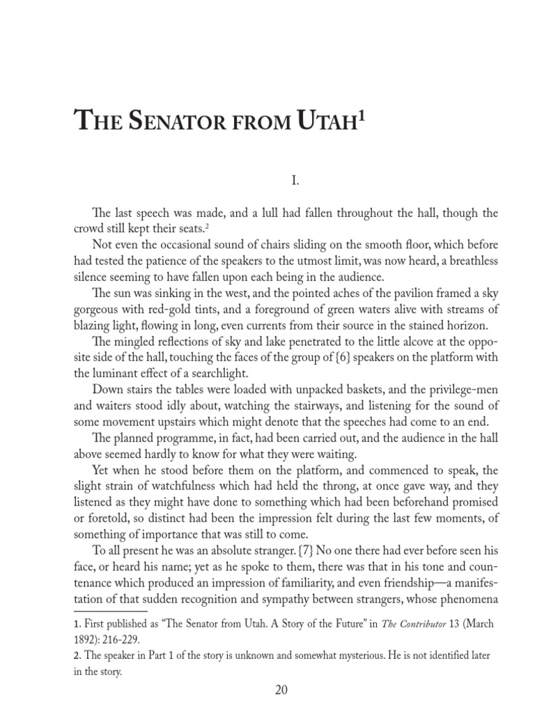The Senator From Utah-Pages PDF | PDF | Sky | Conscience