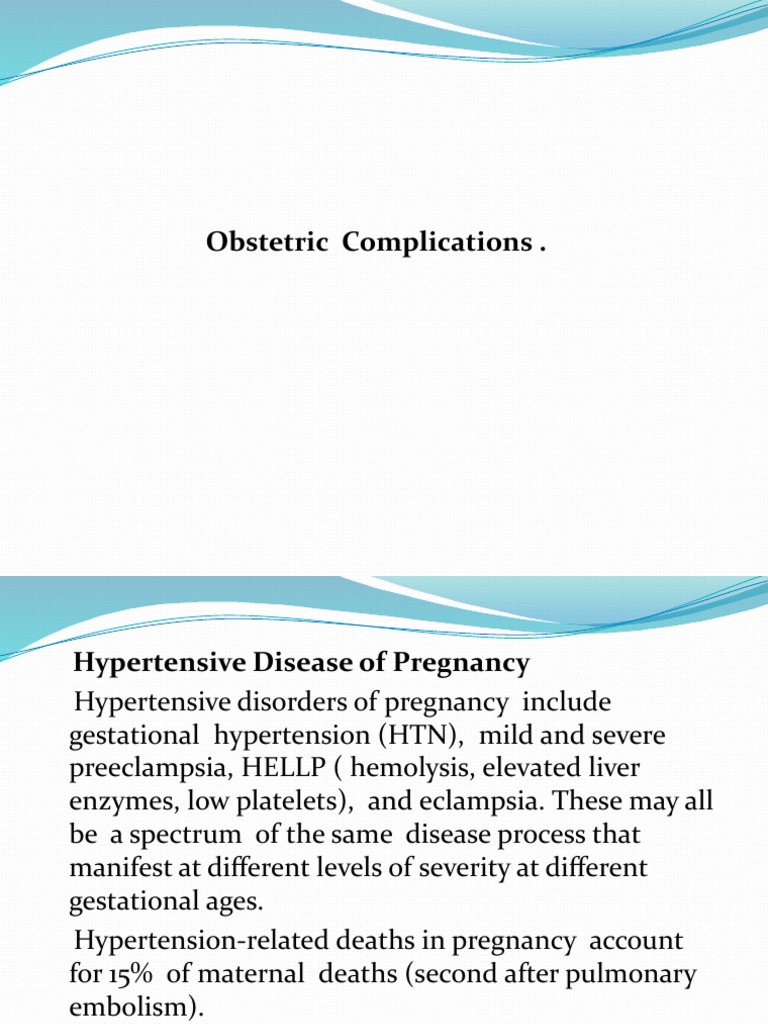 Obstetric Complications | PDF | Preterm Birth | Blood Type