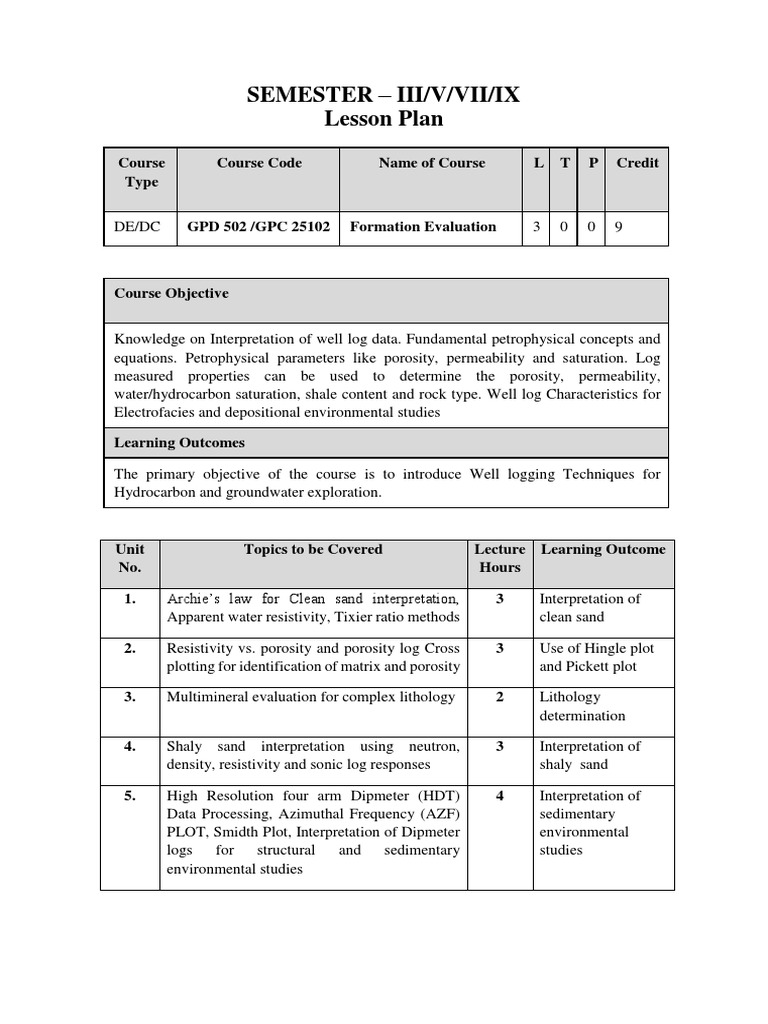 FE - Lesson Plan | PDF | Applied And Interdisciplinary Physics | Earth ...