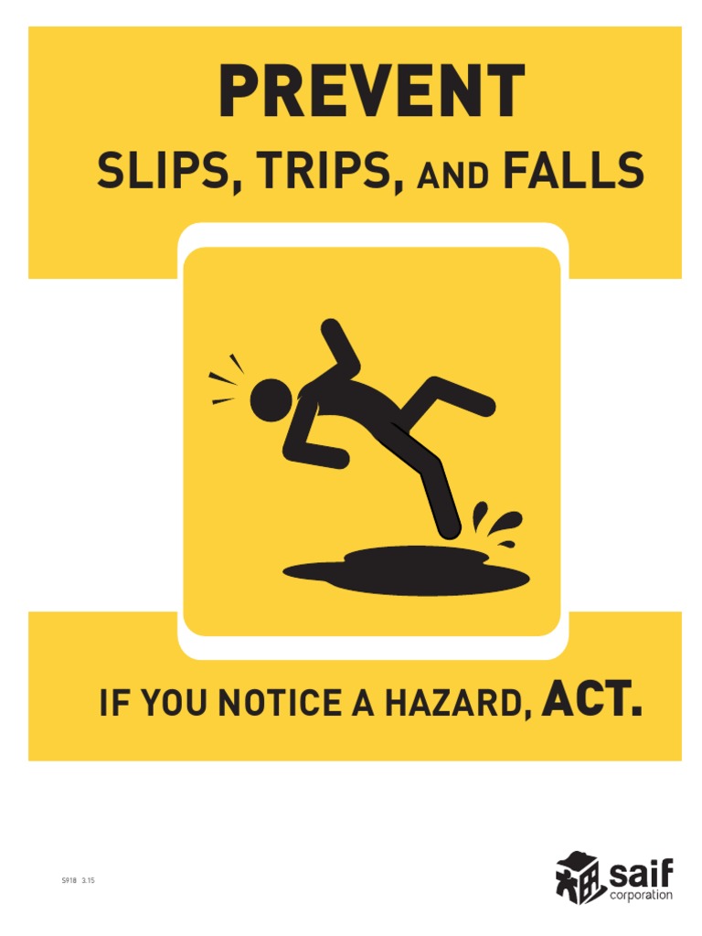 Preventing Slips, Trips, and Falls | PDF | Stairs | Shoe