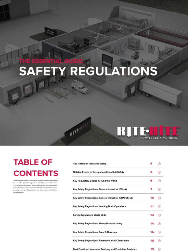 Essential Guide Safety Regulations | PDF | Occupational Safety And ...