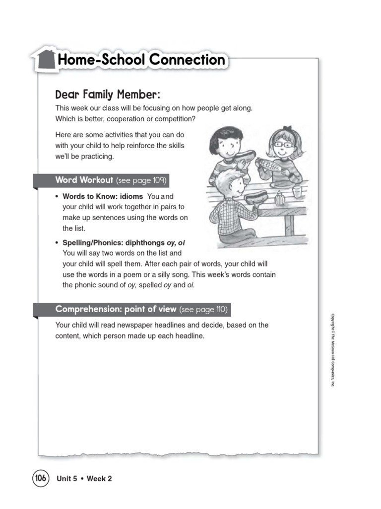 Home-School Connection Home-School Connection: Dear Family Member | PDF ...