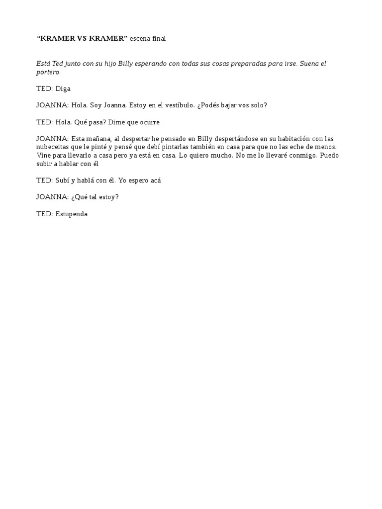 Kramer Vs Kramer | PDF