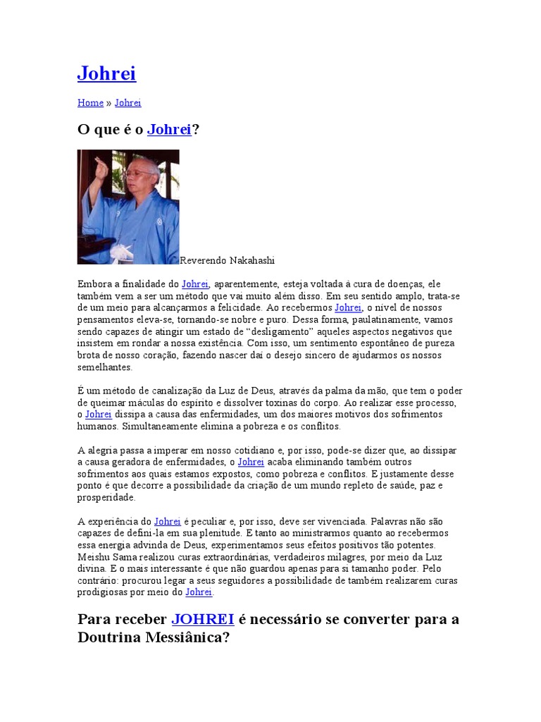 O que é o Johrei? Uma introdução abrangente sobre os benefícios ...