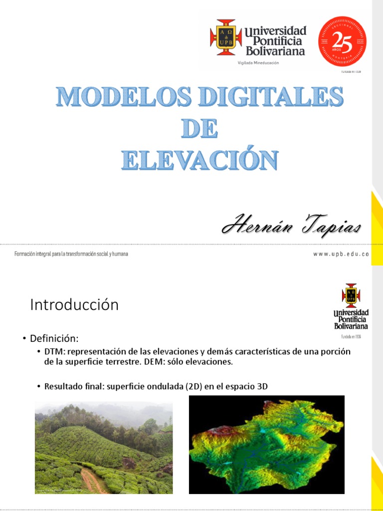 Modelos Digitales de Elevación | PDF | Datos geográficos e información | Gráficos de computadora