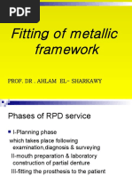 RPD Framework Try in | PDF | Dentures | Dentistry Branches