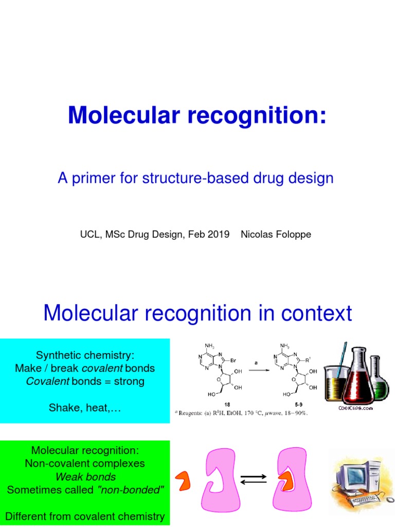 Molecular Recognition:: A Primer For Structure-Based Drug Design | PDF | Hydrogen Bond | Docking ...