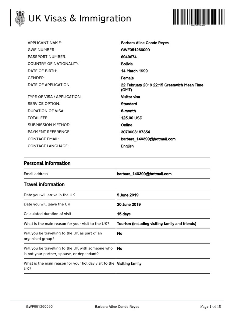 Vaf PDF | PDF | Travel Visa | Passport