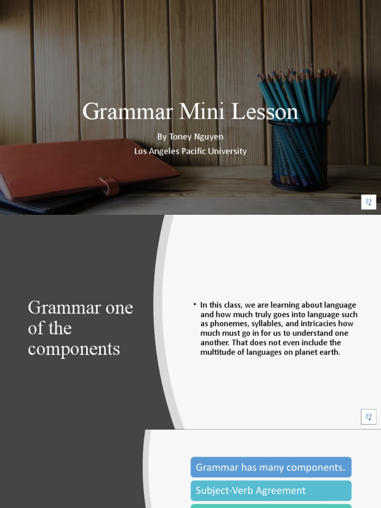 Grammar Lesson | PDF | Verb | Adjective