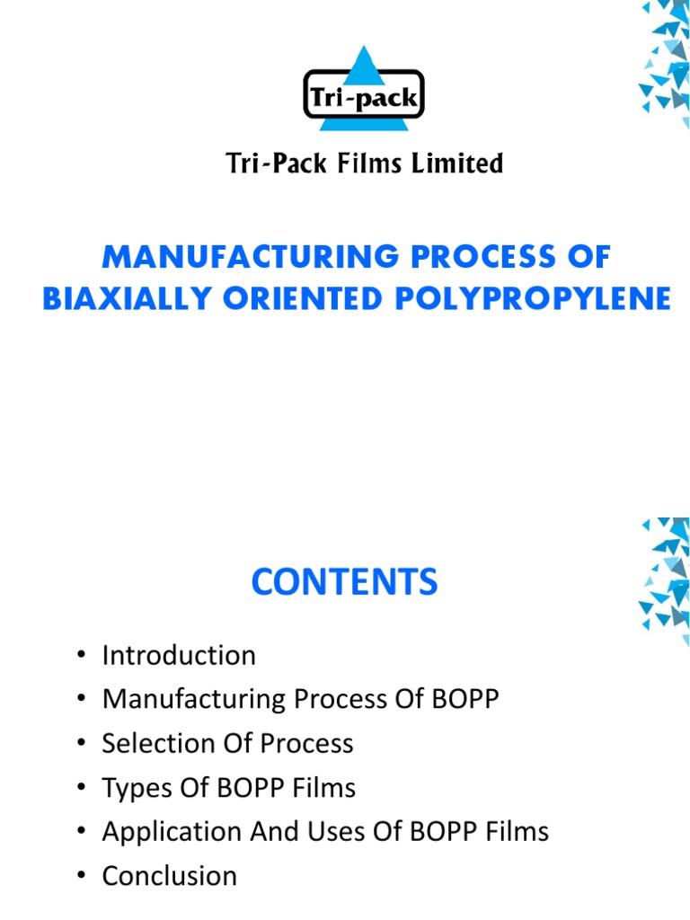 BOPP Presentation | PDF | Extrusion | Polymer Chemistry
