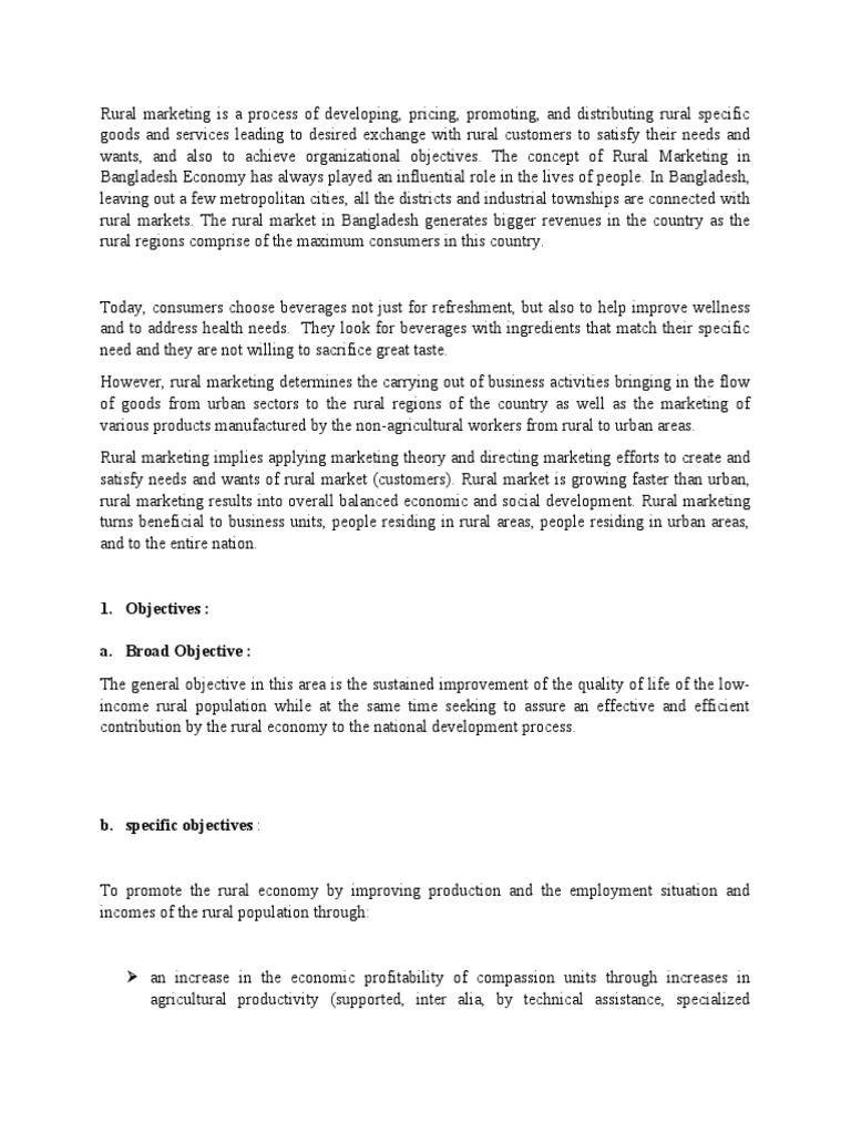 Objectives: A. Broad Objective | Download Free PDF | Brand | Marketing