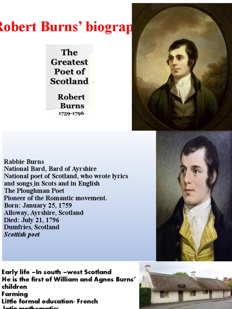 Robert Burns' Biography | PDF