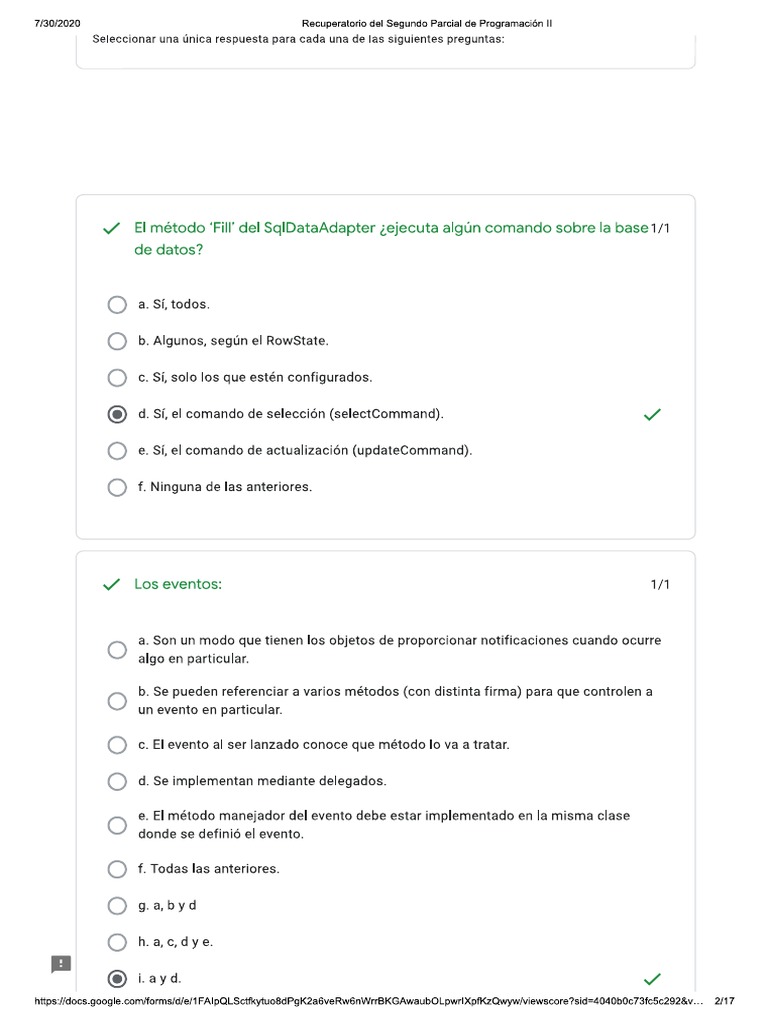Examen Programación II UTN PDF | PDF